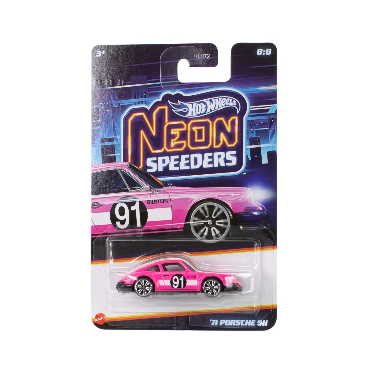 Đồ Chơi Siêu Xe Neon Speeders - 71 Porsche 911 (Chase) HOT WHEELS JKY0