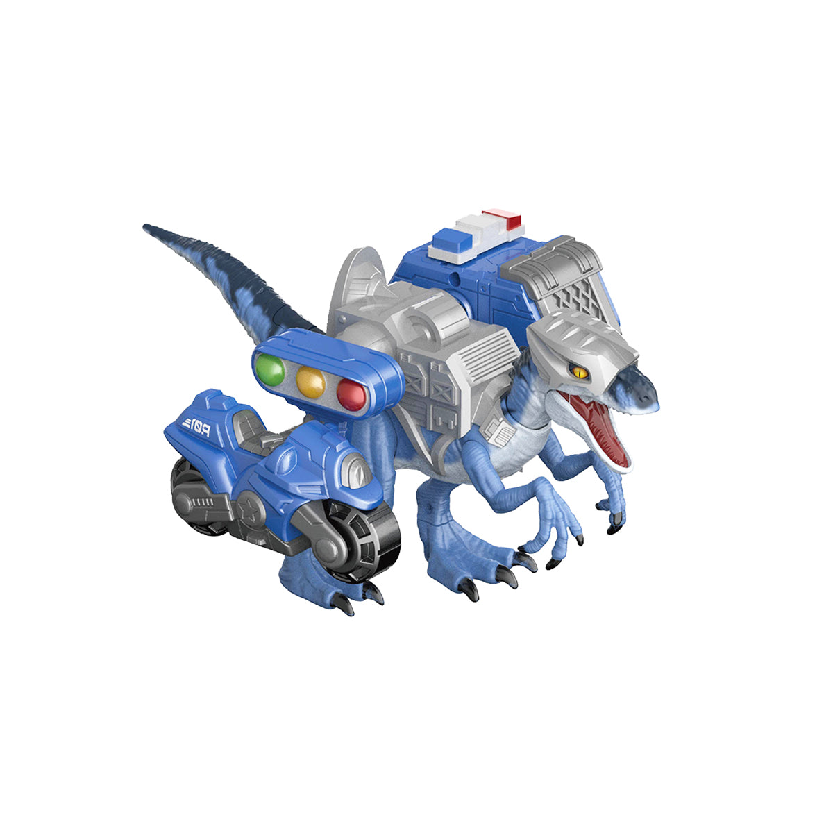 Đồ Chơi Lắp Ráp DIY Xe Cảnh Sát Và Khủng Long Raptor Có Đèn VECTO VT50