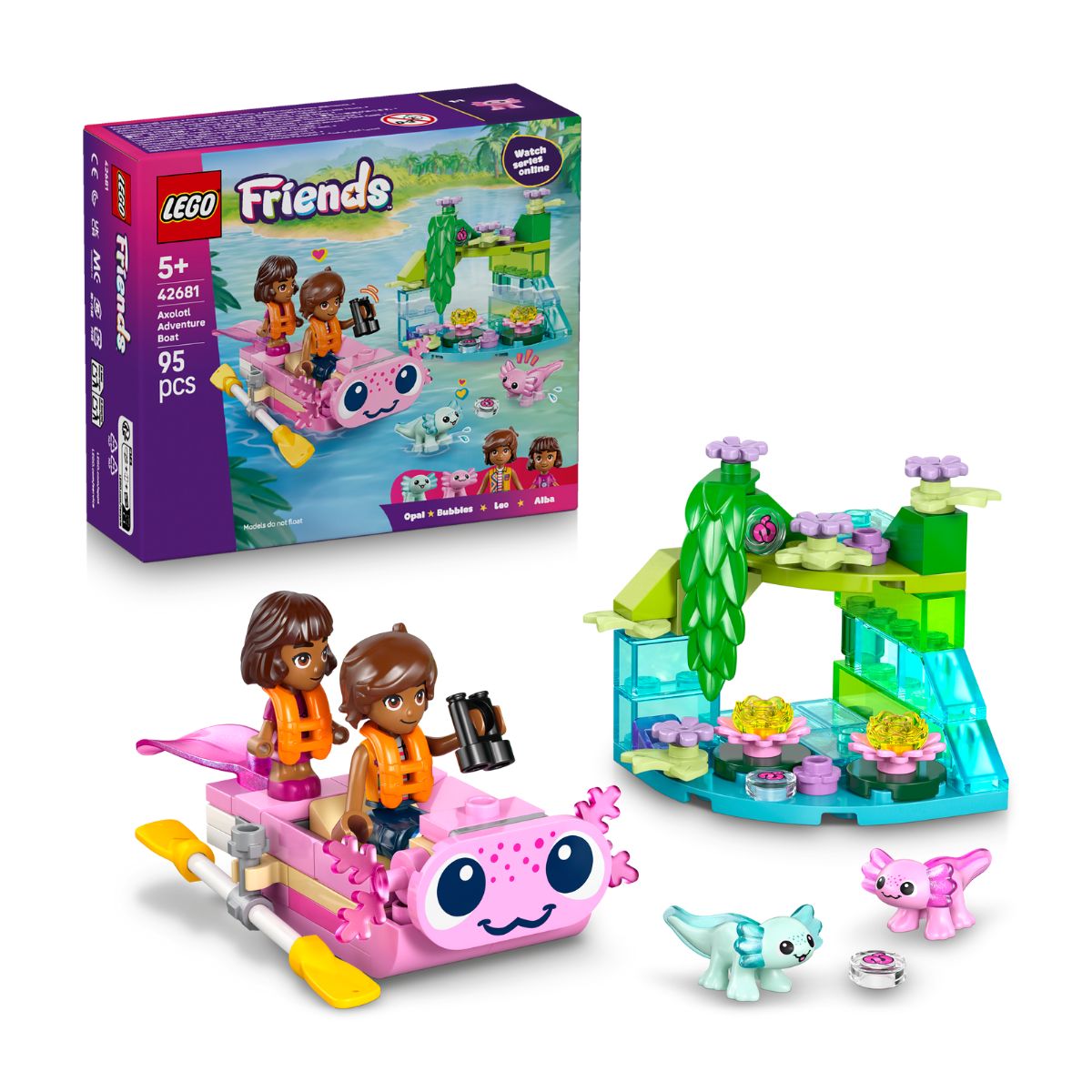 Đồ Chơi Lắp Ráp Thuyền Phiêu Lưu Axolotl LEGO FRIENDS 42681 (95 chi ti