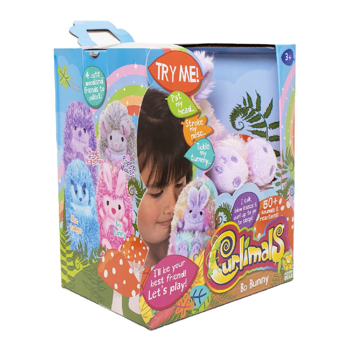 Rainbow Bunny Curlimals Toy