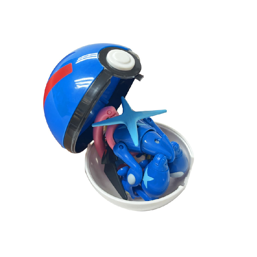 Children's Toys Pokemon Ball Transformation: Ninja Frog Greninja POKEM