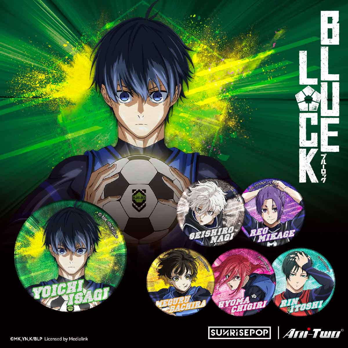 Huy Hiệu Blue Lock 01 SUNRISEPOP BLAC013