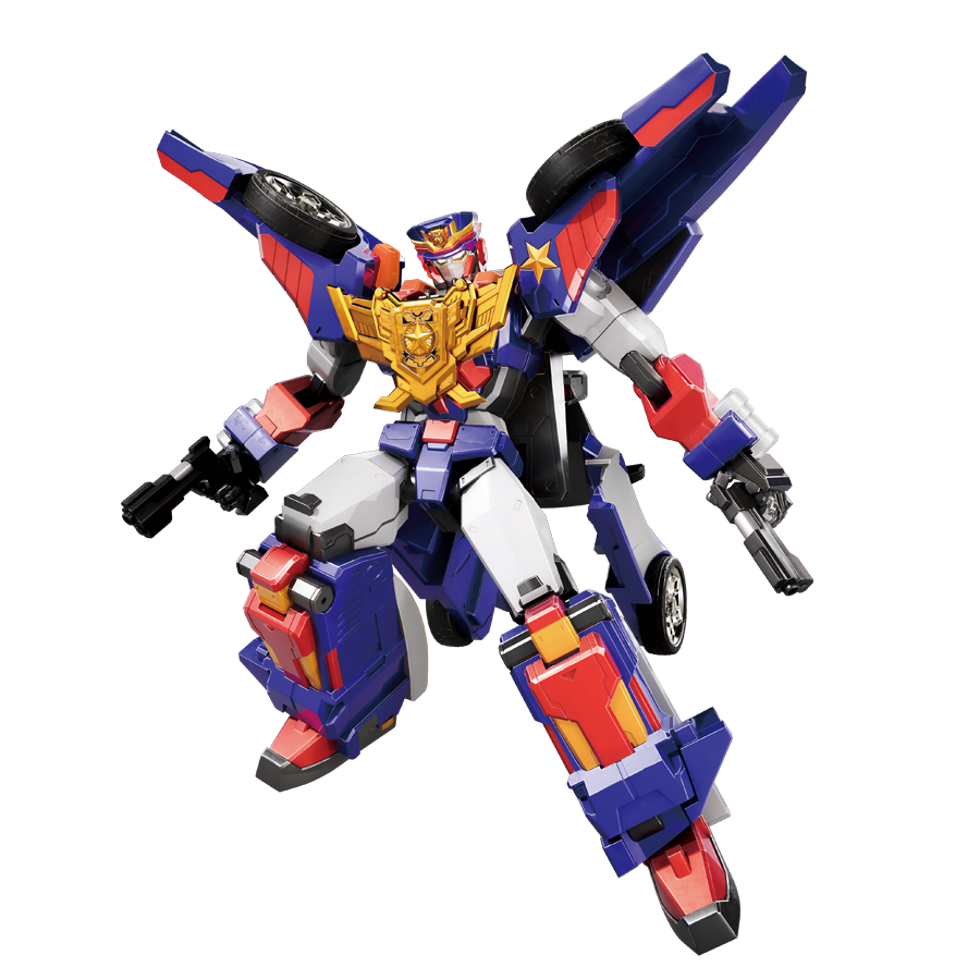 Super Car Transforming Majestic Police Robot Storm Chaser Miniforce 50