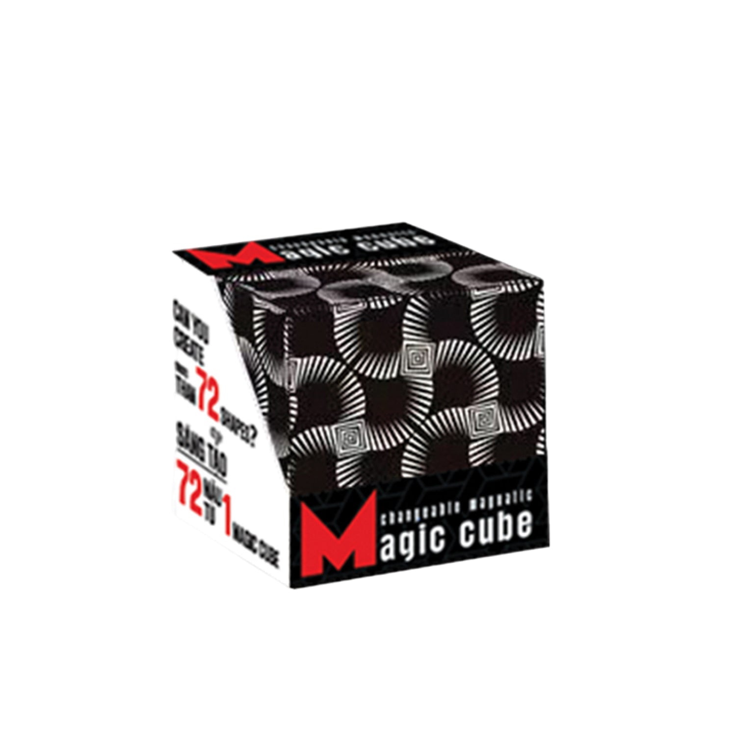 Khối lập phương ma thuật Magic Cube Họa Tiết Trắng Đen MAGIC CUBE MC01