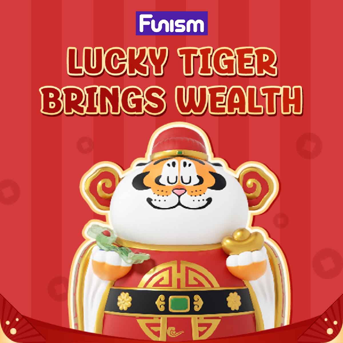 Mô Hình Alexander The Fat Tiger - Lucky Tiger Brings Wealth FUNISM MX2