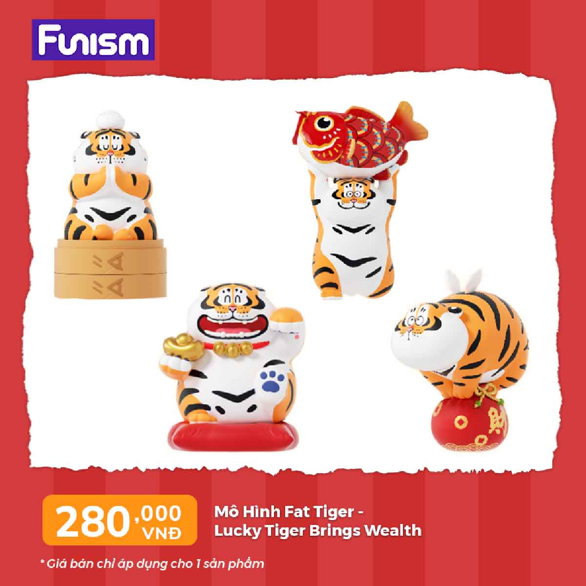 Mô Hình Alexander The Fat Tiger - Lucky Tiger Brings Wealth FUNISM MX2
