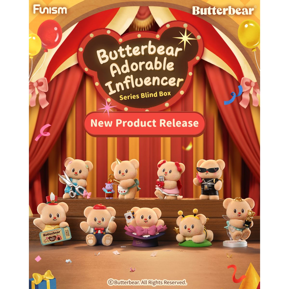 Đồ Chơi Mô Hình Butterbear Adorable Influencer Series FUNISM MX2108