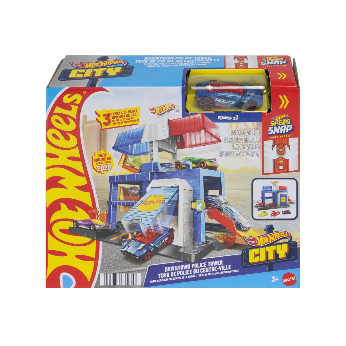 Đồ Chơi Mô Hình City Đội Tuần Tra Siêu Đẳng HOT WHEELS HDR24