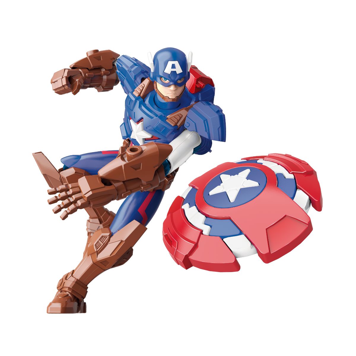 Đồ Chơi Mô Hình Lắp Ráp Marvel Super Armor Block - Captain America KEE