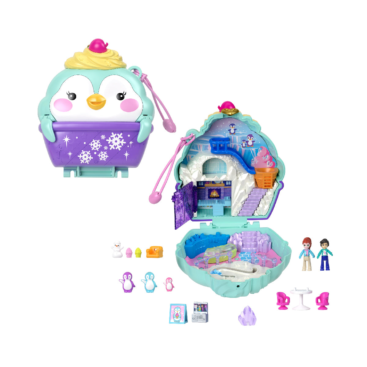 Những Người Bạn Chim Cánh Cụt Tuyết Ngọt Ngào Polly Pocket FRY35