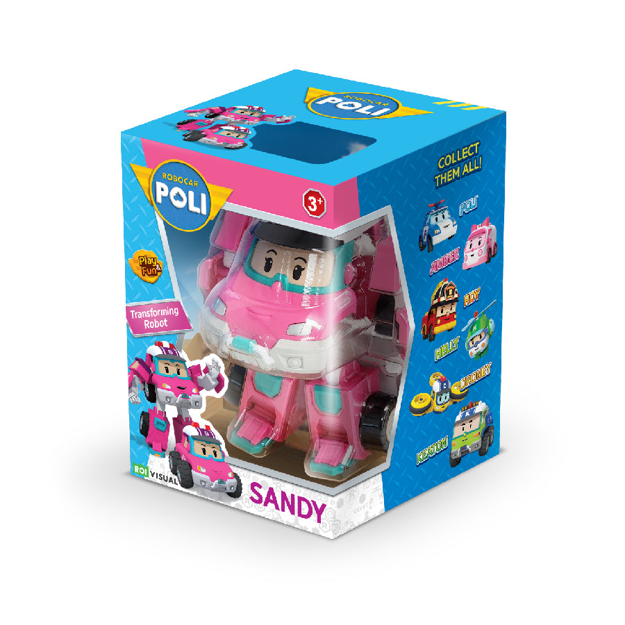 Sandy rescue vehicle transforming robot ROBOCAR POLI MRT0657