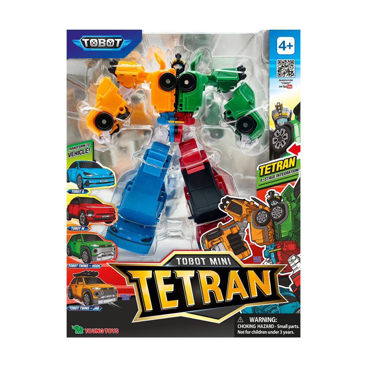 Đồ Chơi Siêu Tích Hợp 4 Trong 1 Tetran TOBOT 301180