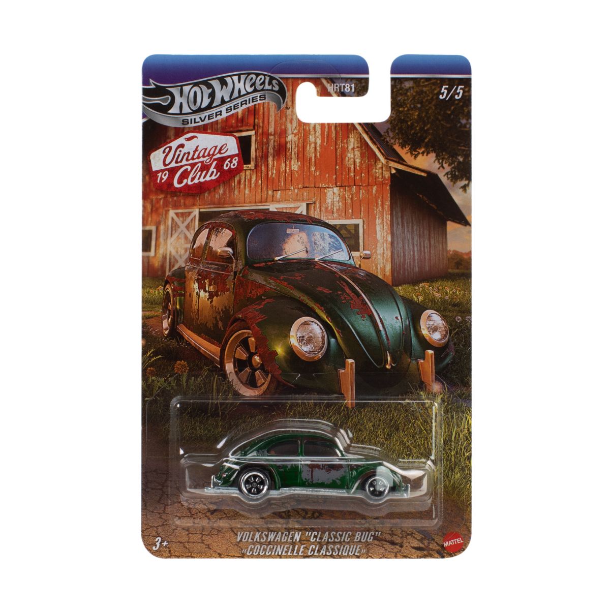 Hot Wheels Vintage Car – Volkswagen Classic Bug (Chase) - JKY35/HRT81