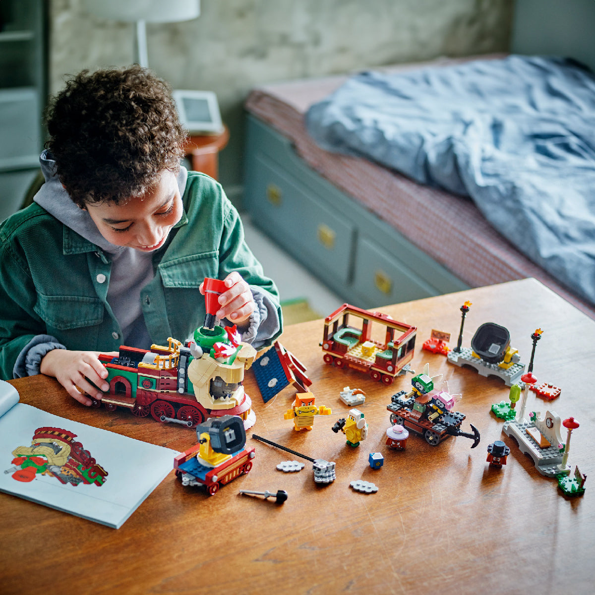 Đồ Chơi Lắp Ráp Tàu Lửa Bowser Siêu Tốc LEGO SUPER MARIO 71437 (1392 c