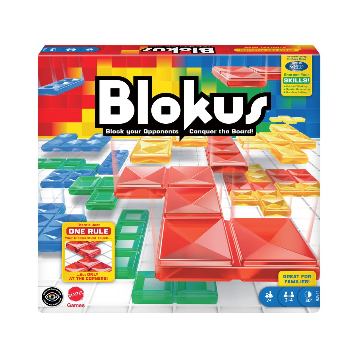Trò Chơi Xếp Hình Chiến Thuật Blokus MATTEL GAMES BJV44