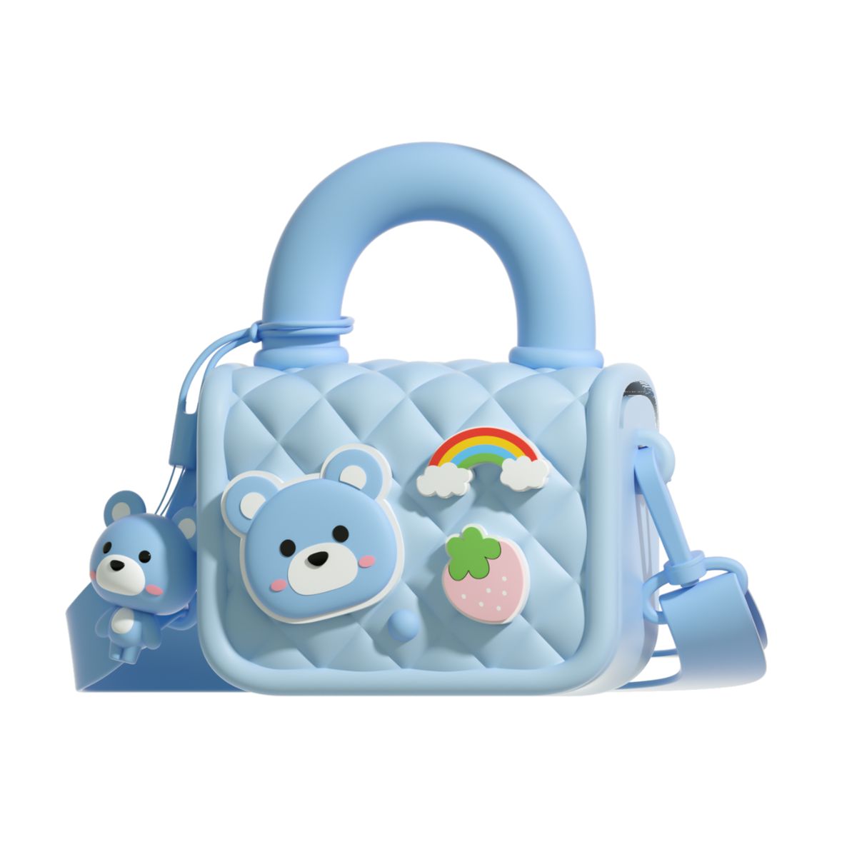 Túi Đeo Chéo, Túi Xách Mini Kèm Charm KOOOL Xanh Dương K54/Blue