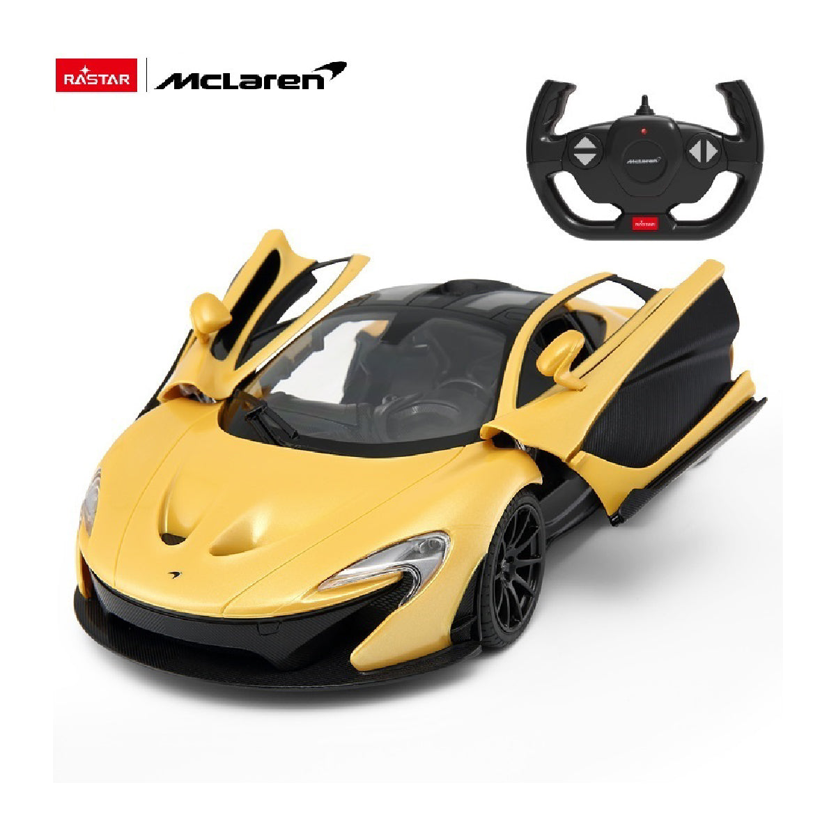 Xe Điều Khiển 1:14 Mclaren P1 Mở Cửa Bằng Tay Vàng RASTAR R75110-YEL