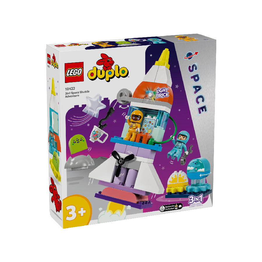 Đồ chơi lắp ráp Tàu phiêu lưu vũ trụ 3 trong 1 LEGO DUPLO 10422