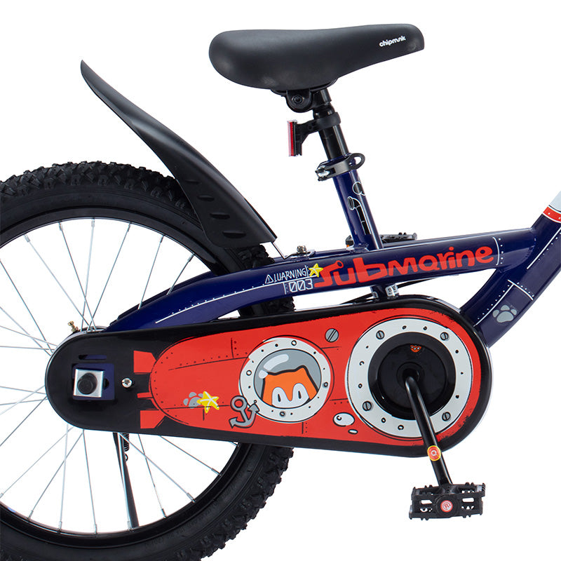 Chipmunk Submarine 18 inch children's bicycle Dark Blue CM18-4-NVBL