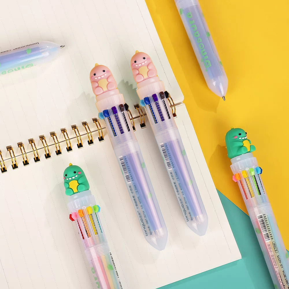 Languo-Bút bi 10 màu Dino Princess LANGUO LG42375