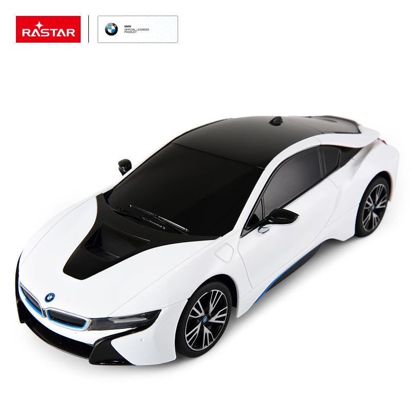 RC car 1:18 scale BMW i8 White color RASTAR R59200N